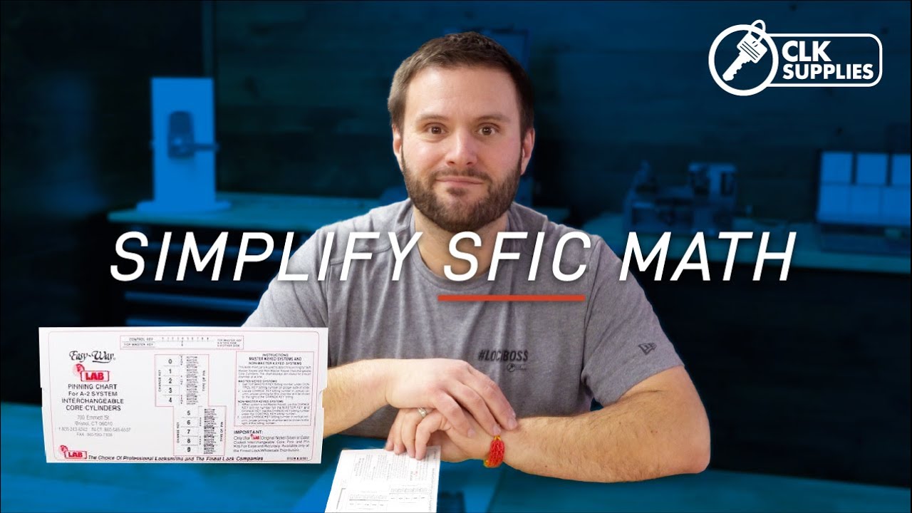 Locksmith Tools | LAB Easy Way Slide Chart - Simplify SFIC A-2 Math ...