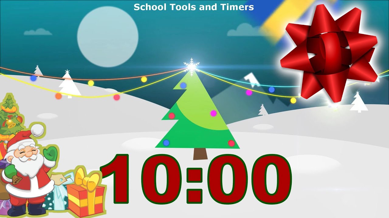 10 Minute Countdown Timer - Merry Christmas 🎄 Falling Gifts! - YouTube