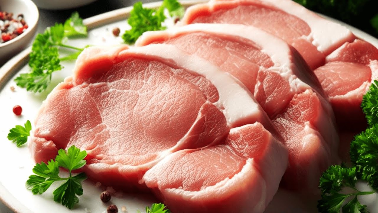 HOW to Cut a Pork Neck with a Knife into Slices - YouTube