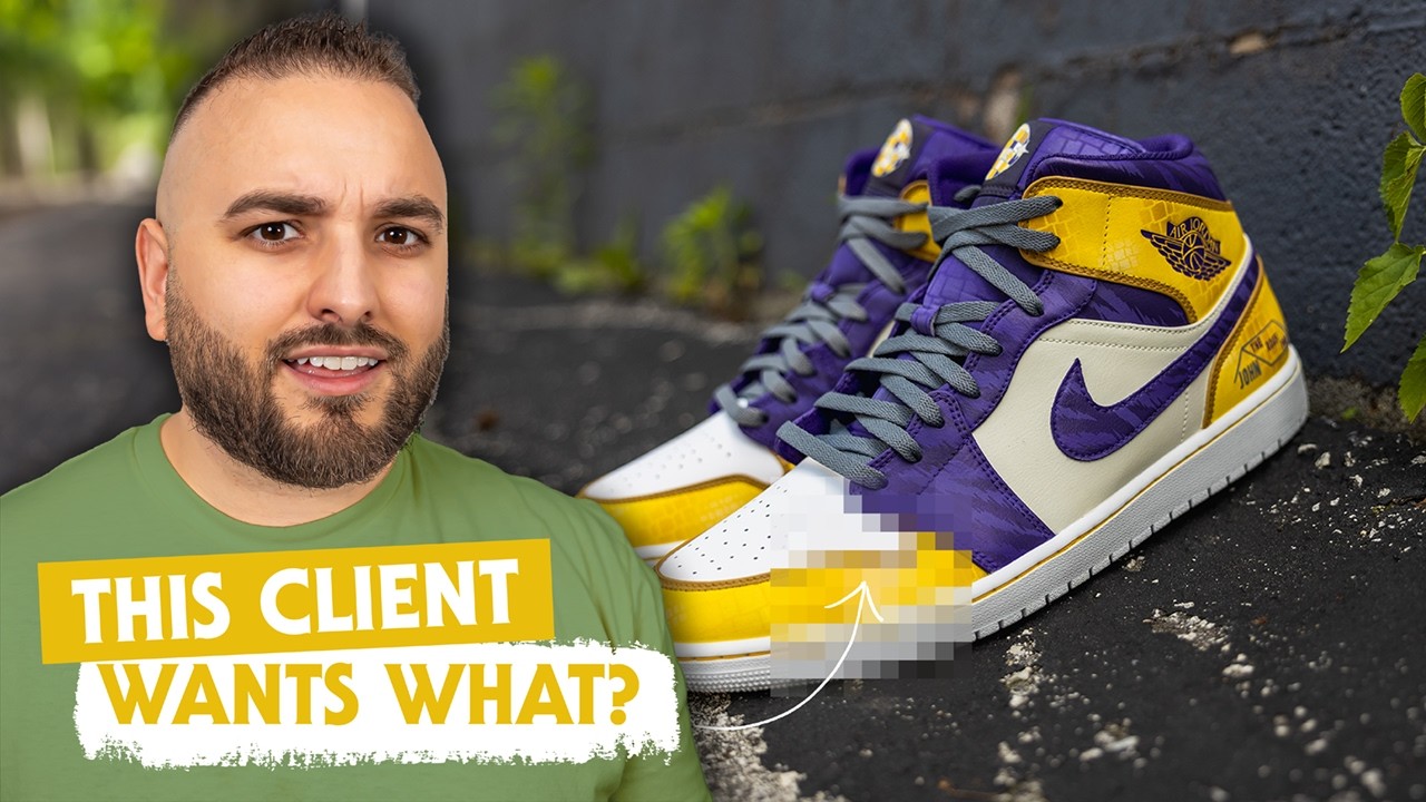 I Painted a WEIRD Custom Jordan 1 - YouTube