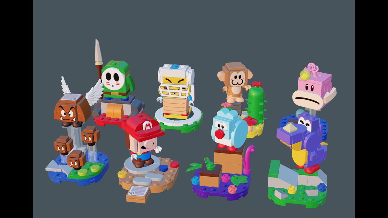 NEW series 7 Lego Super Mario character packs - YouTube