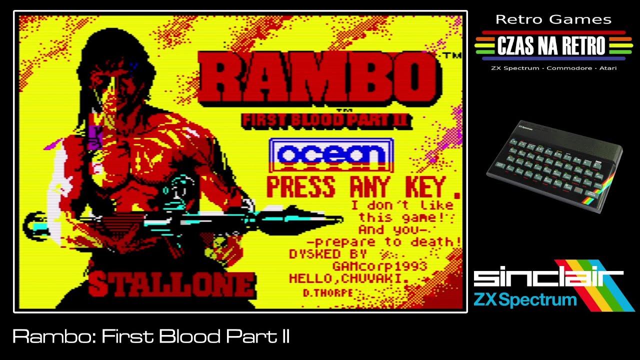 Rambo: First Blood Part II - ZX Spectrum - YouTube