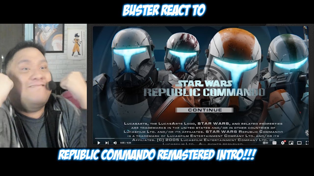 Buster Reacts to @WoofWoofWolffe | Republic Commando REMASTERED Intro!!! - YouTube
