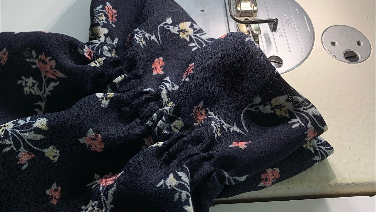 Sewing Tips And Tricks | How To Sew Ruffle Cuff Sleeves | sewith iiz ...