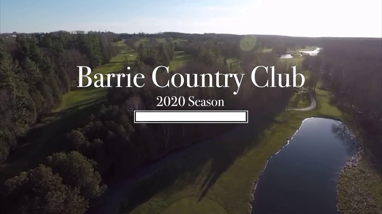 2020 Season @ Barrie Country Club - YouTube
