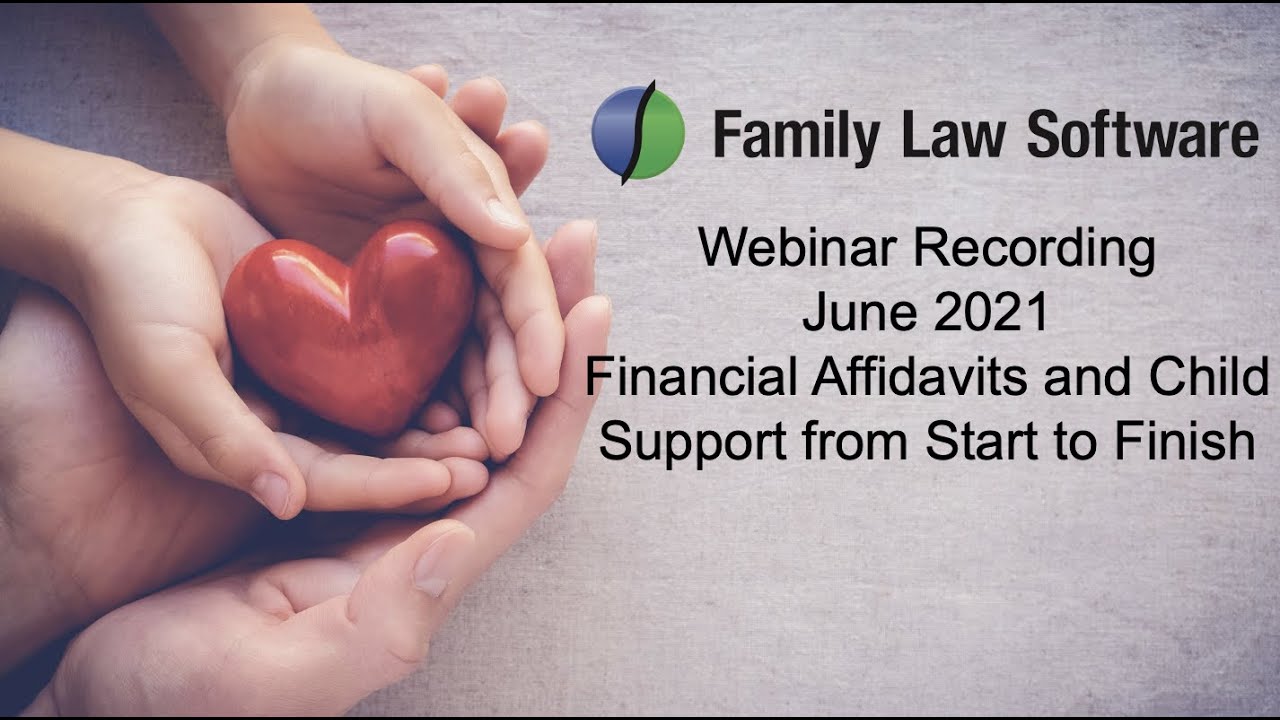 Webinar Creating Financial Affidavits and Child Support Worksheets in ...