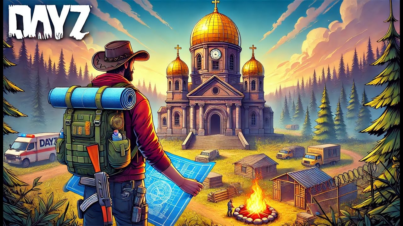 BUILDING A BIG CHURCH BASE DayZ - MOVIE! - YouTube