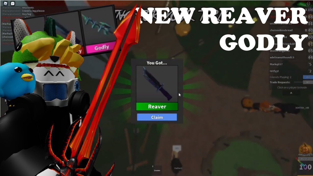 I got the *NEW* GODLY REAVER | Roblox MM2 - YouTube
