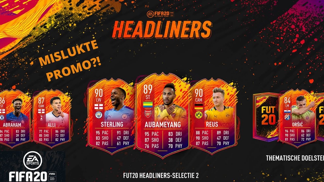 FUT 20 HEADLINERS MISLUKT?! FIFA 20 ULTIMATE TEAM. - YouTube