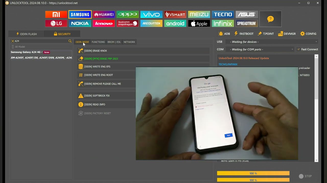 Samsung A24 Frp Bypass Unlock Tool - YouTube