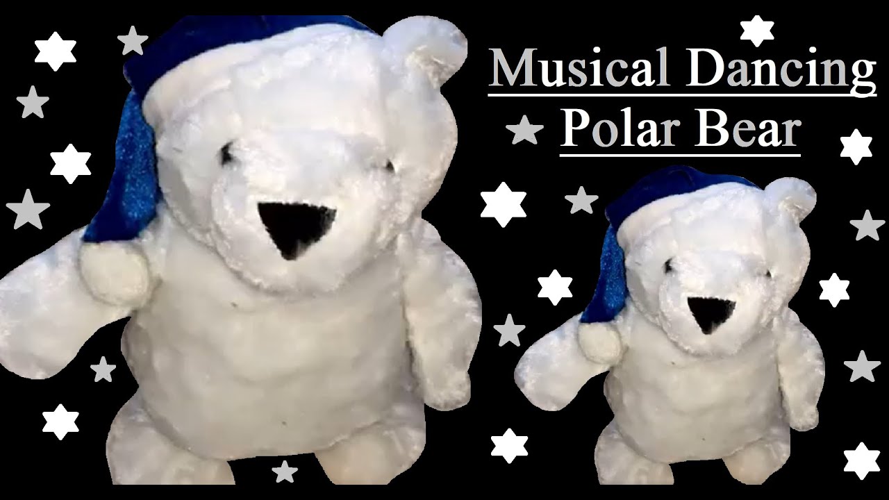 Let it snow Singing & Dancing Christmas Polar Bear Xmas Decoration ...