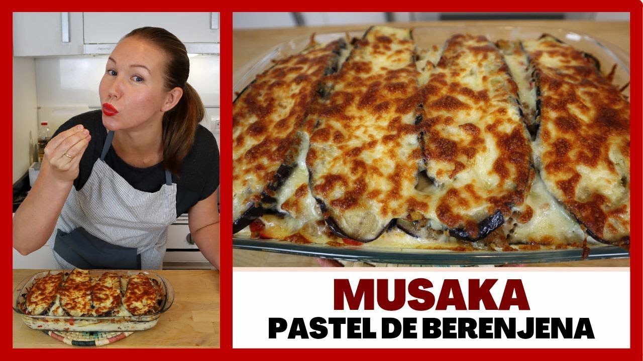 MUSAKA o MOUSSAKA fácil | Riquísima receta Griega | Pastel de berenjena ...
