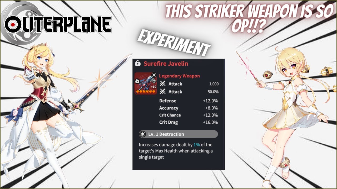 This Weapon is so Good!!! | Gear Experiment - Outerplane - YouTube