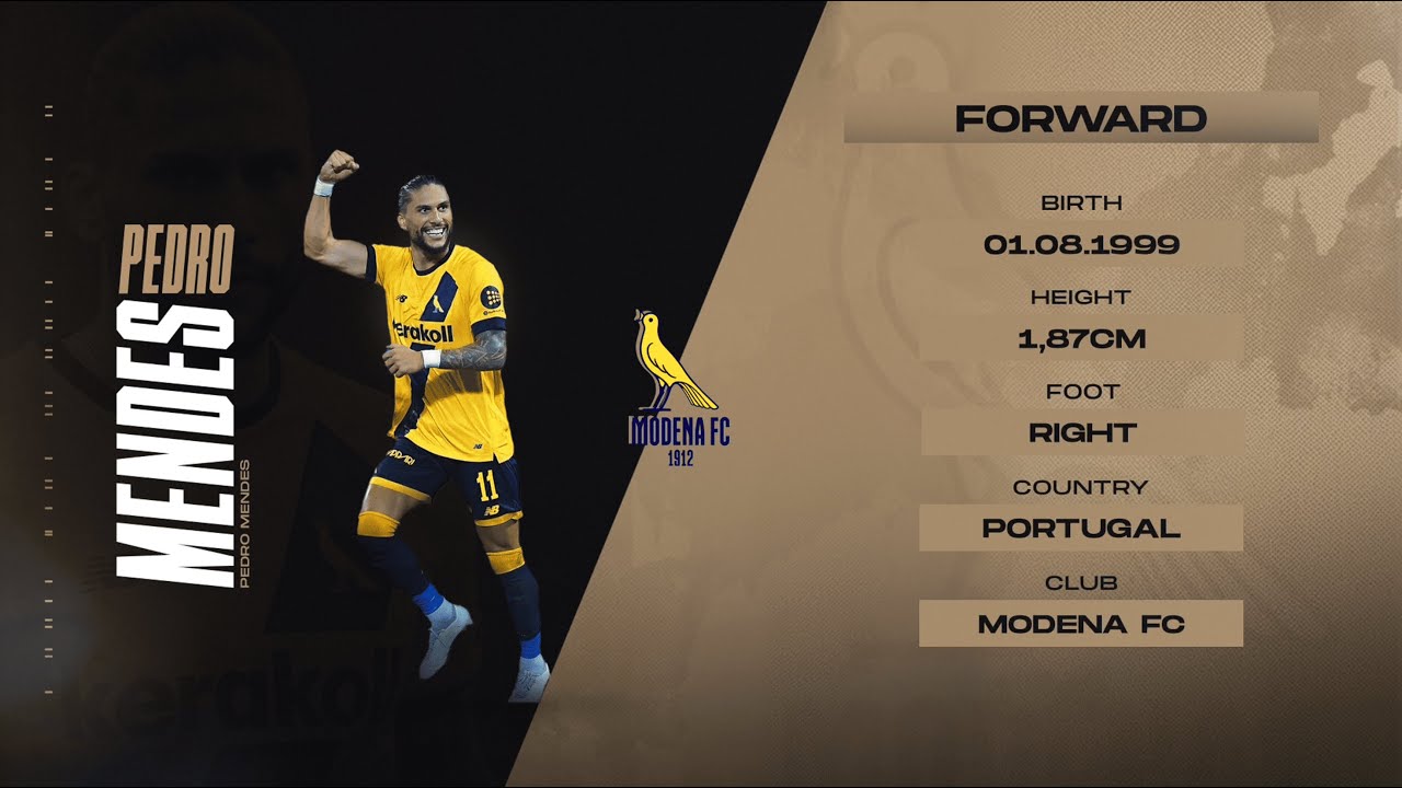 Pedro Mendes - ST - Modena FC - 24/25 - YouTube