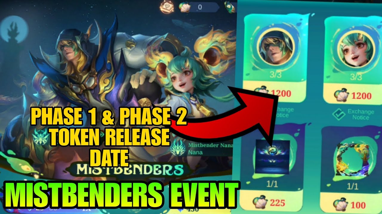 MISTBENDERS EVENT Phase 1 & Phase 2 Token Event Release Date | MLBB ...