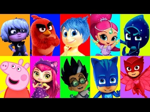PJ Masks Game - Play Doh Surprise Peppa Pig English Episode, Shimmer ...