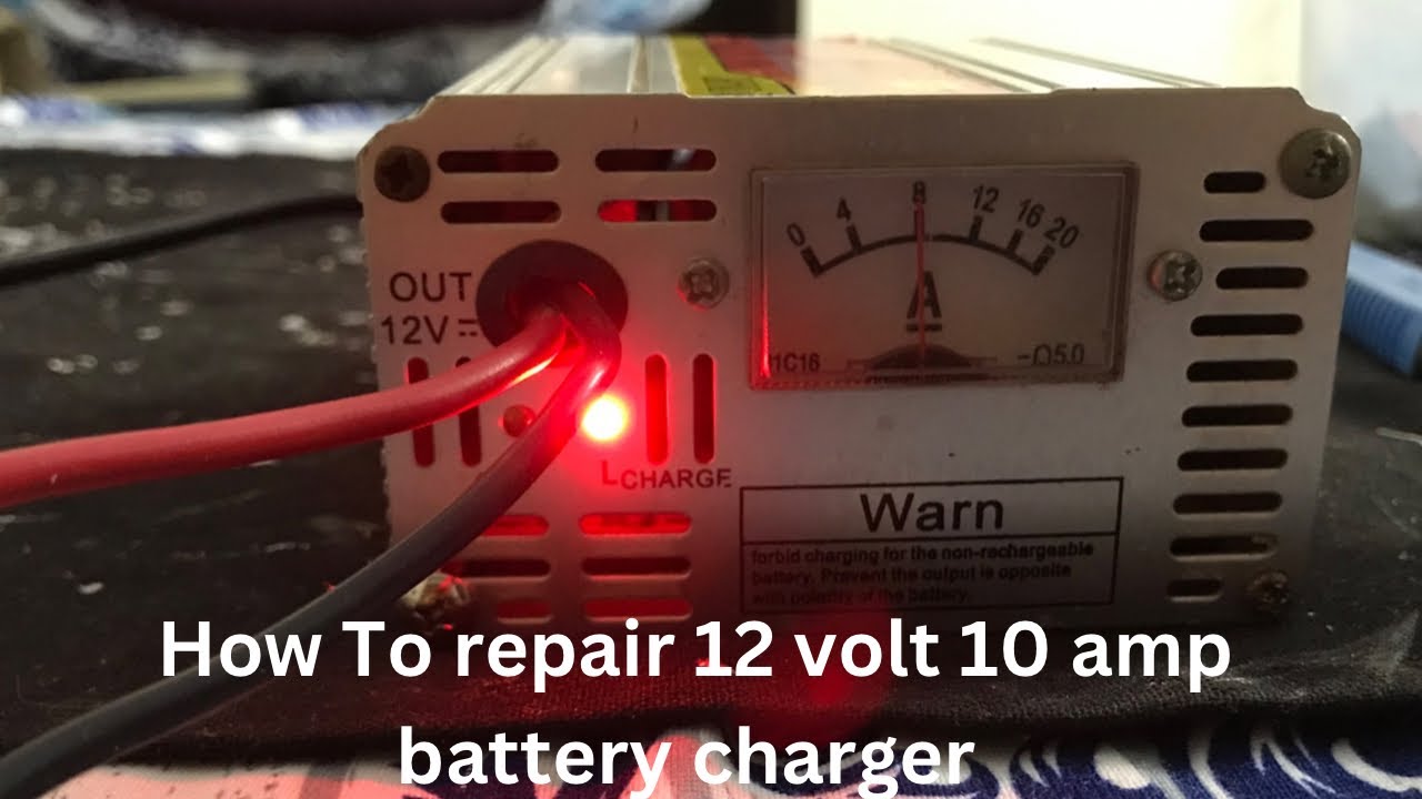 How to repair 12 volt battery charger (China) at home easily - YouTube