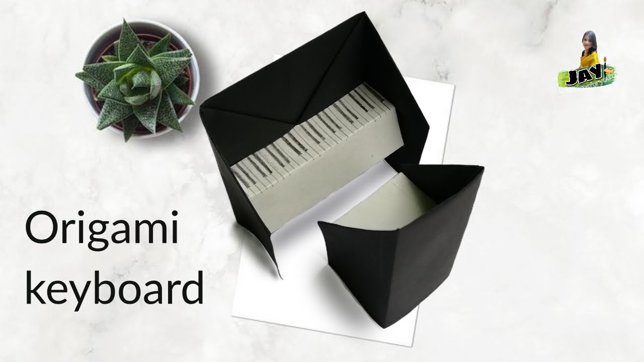 Origami keyboard 🎹 | how to make origami paper mini keyboard - YouTube