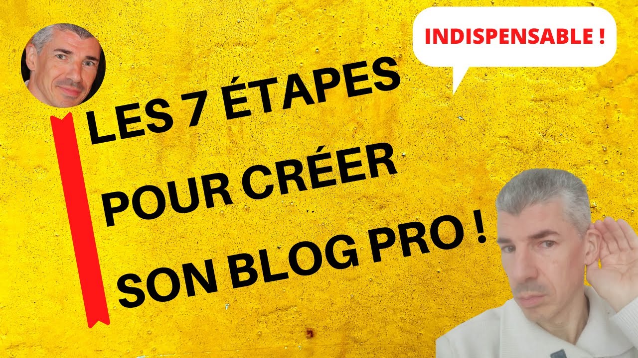 Les 7 étapes de création d'un blog pour les débutants - YouTube