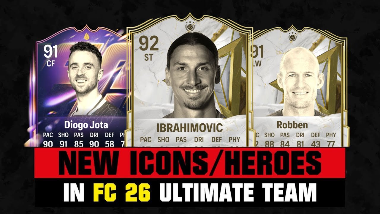 FIFA 26 | ALL NEW ICONS & HEROES IN FC 26! 🔥 ft. Totti, Robben, Iniesta ...