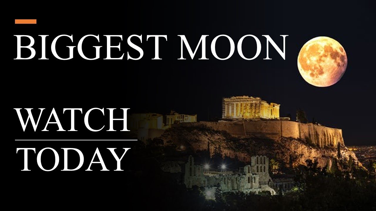 Watch Biggest Moon Today | Last Supermoon of 2020 | Supermoon kya hai ...