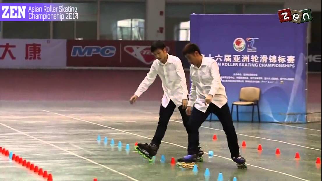 Hor Beng Hung vs Weng Xiang Zhao 4th Pair Classic Slalom ║ Asian Roller ...