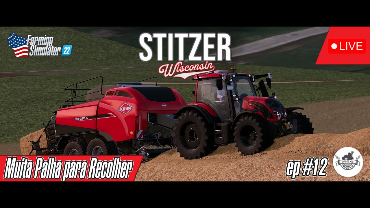 FS 22 | MAPA STITZER, WISCONSIN | MUITA PALHA PARA RECOLHER ...