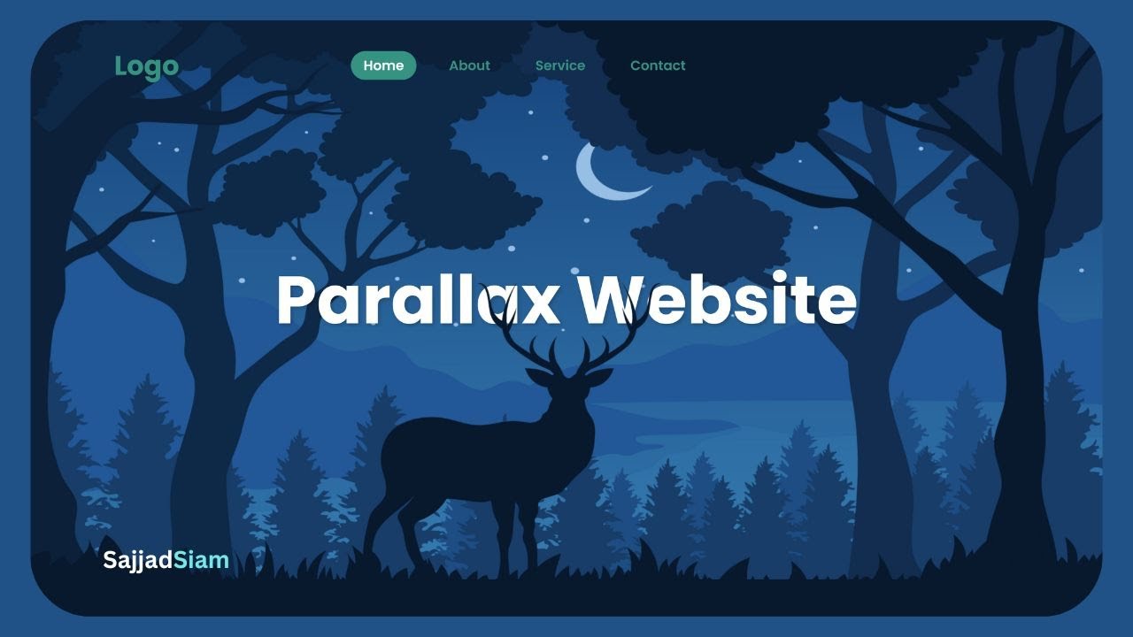 Css Parallax Scrolling Website How To Make Website Using Html Css And Javascript Youtube