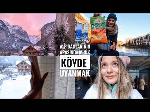 BAKIN BUGÜN NASIL BİR YERE UYANDIM? HAYALLERİMİN ÖTESİNDE! | İsviçre #1 Lauterbrunnen