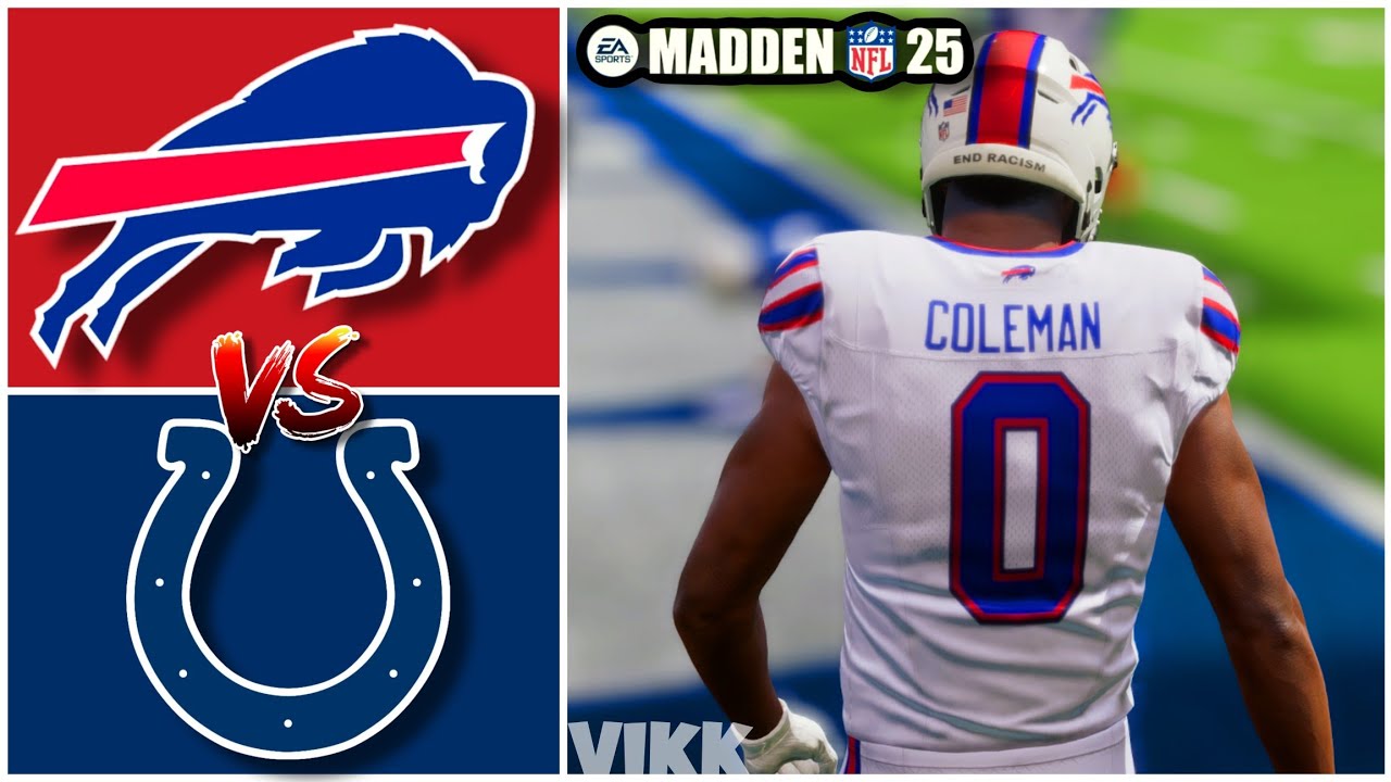 Bills vs Colts Week 10 Simulation (Madden 25 Rosters) - YouTube