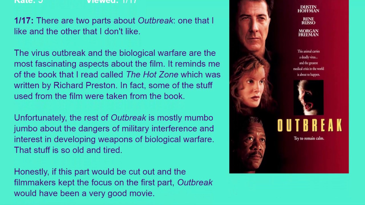 Movie Review: Outbreak (1995) [HD] - YouTube