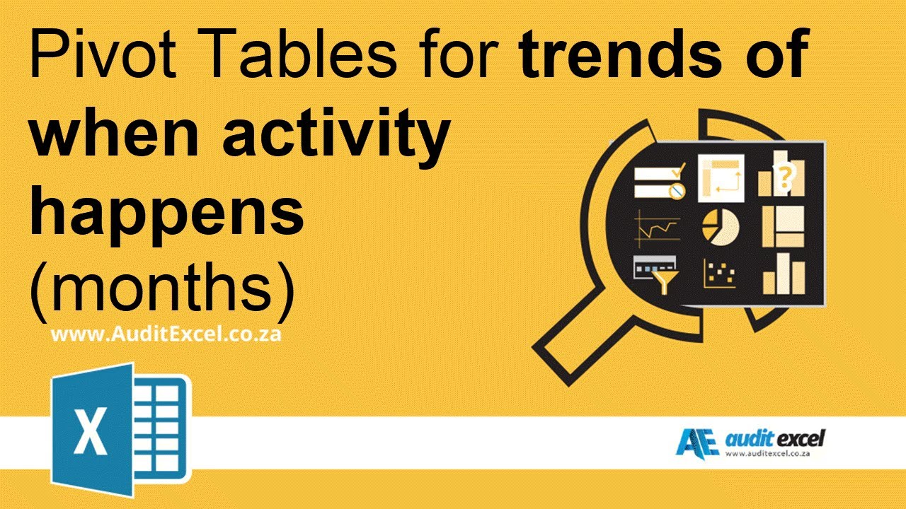Main day of activity (trends) with Pivot Tables - YouTube
