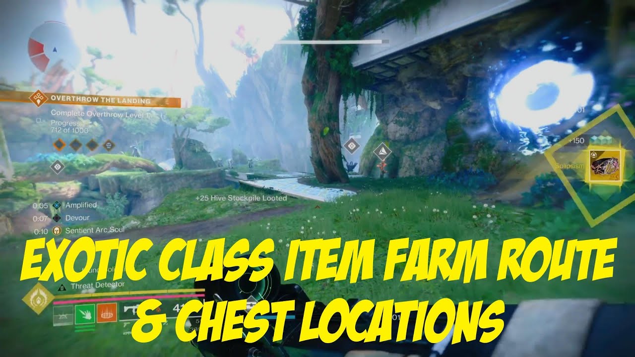 Exotic Class Item Farm Route & Chest Spawn Locations [Destiny 2] [The ...