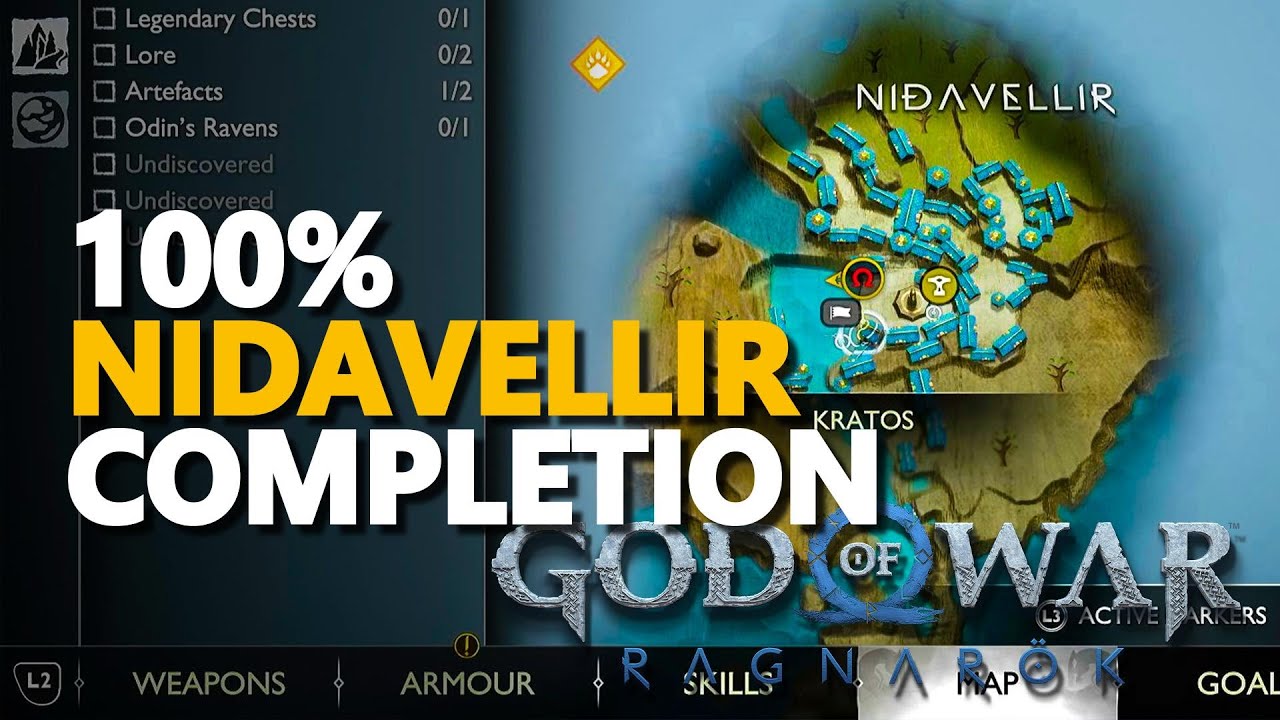 Nidavellir 100% Completion God Of War Ragnarok - YouTube