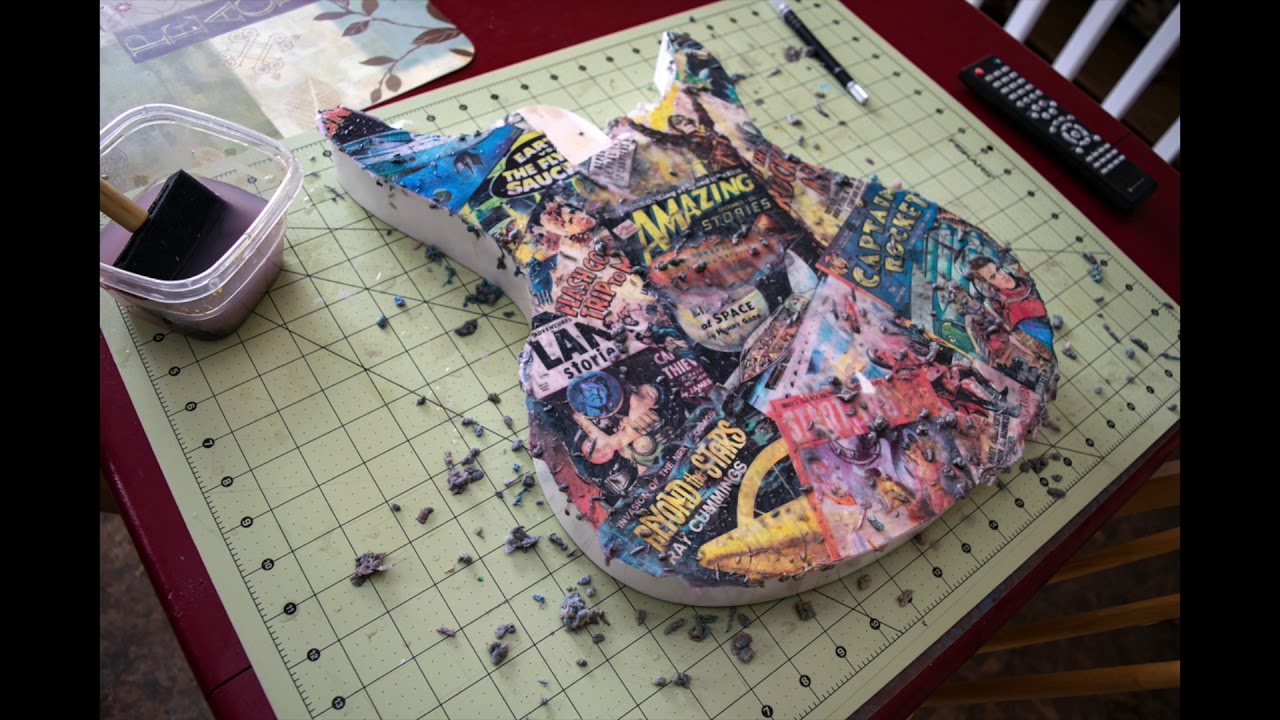 Transfering an Inkjet Printed Image to a Guitar Body - YouTube