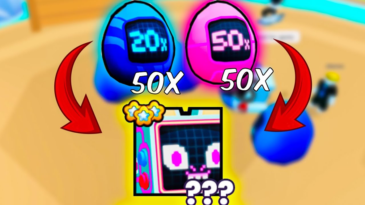OPENING 50+ ARCADE EGGS IN PET SIMULATOR 99 - YouTube