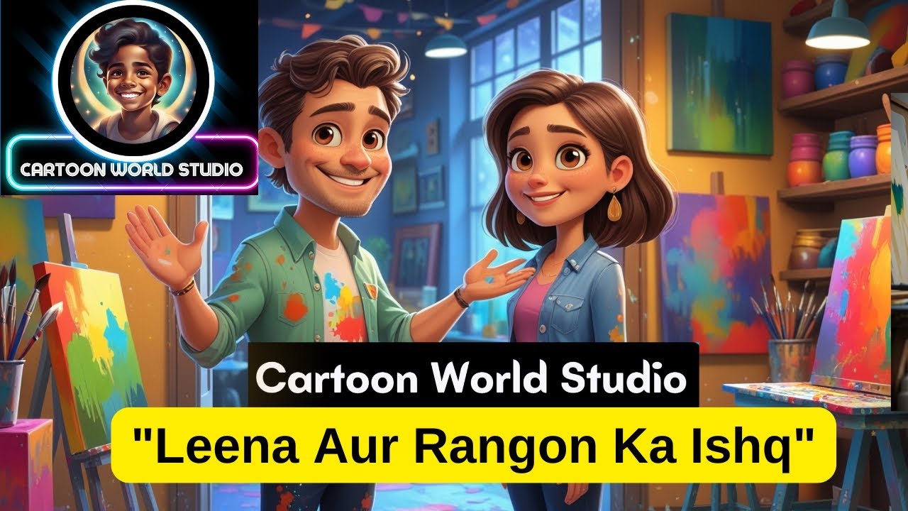 Leena Aur Rangon ka Ishq, the least Cartoon Story, letest love Story ...