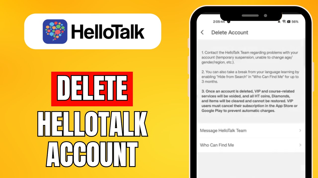 How To Delete HelloTalk Account (2024) Quick and Easy - YouTube