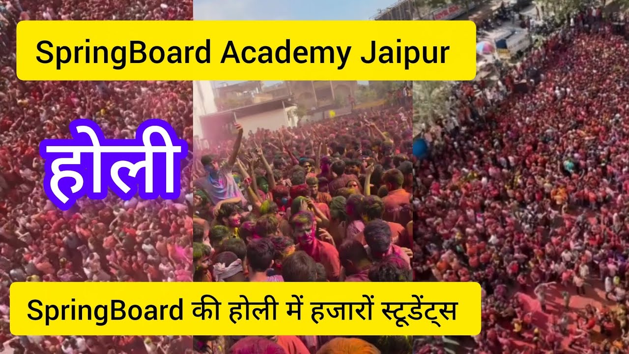 SpringBoard Holi Celebration 2026 l Rajveer Sir SpringBoard Academy l ...