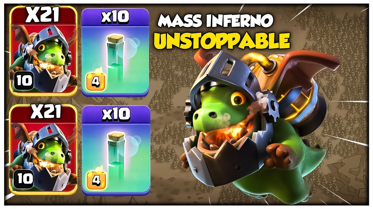 STOP Using Old Armies – This Mass Inferno Dragon Army is INSANE! TH16 ...