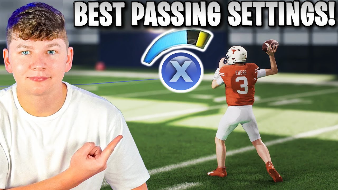 THE BEST PASSING SETTINGS TO USE IN CFB 25 AND HOW TO USE CUSTOM STEM ...