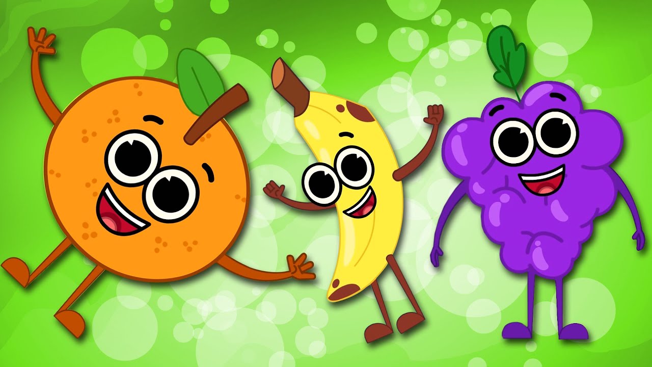 AS CINCO FRUTINHAS FOFINHAS | Five Cute Fruits | Vídeos para Crianças ...