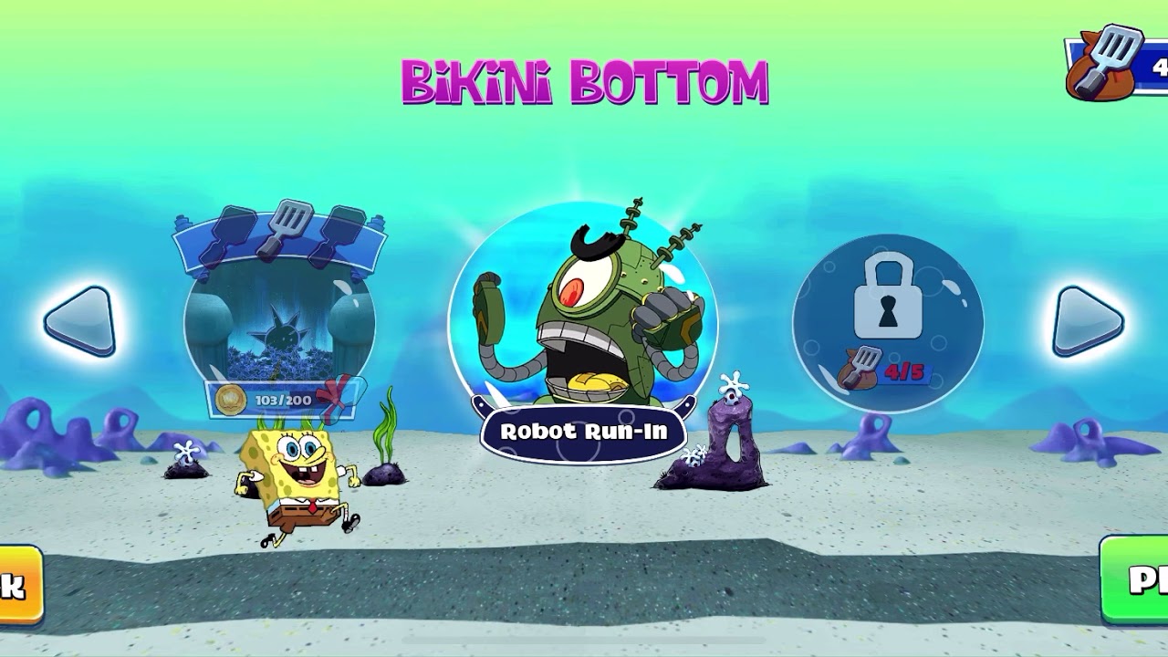 SPONGEBOB SQUAREPANTS PATTY PURSUIT APPLE ARCADE GAMEPLAY DEFEATING ...