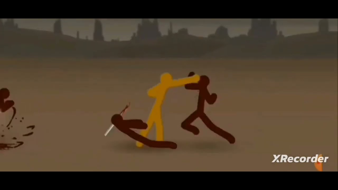 combat gods fight each other yellow stick man vs Red stick man - YouTube
