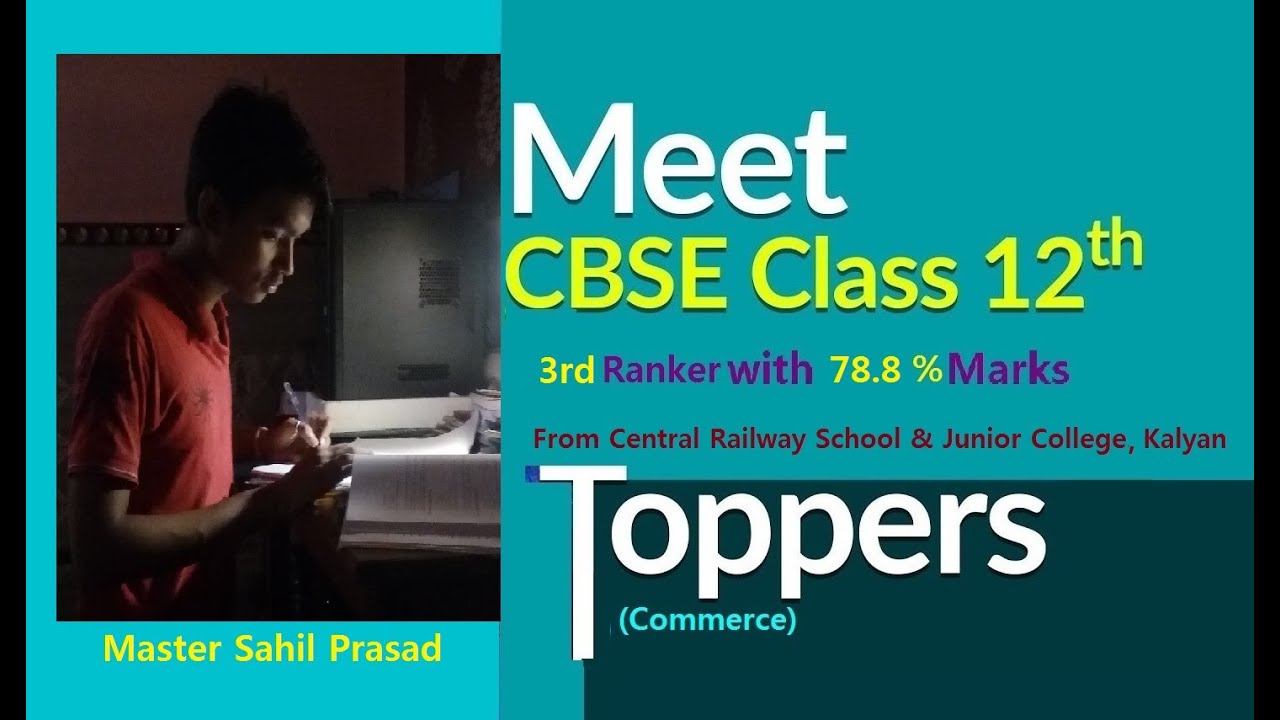 Son of a Sub – Guard, Master Sahil Prasad, scores 78.8% in CBSE 12th ...