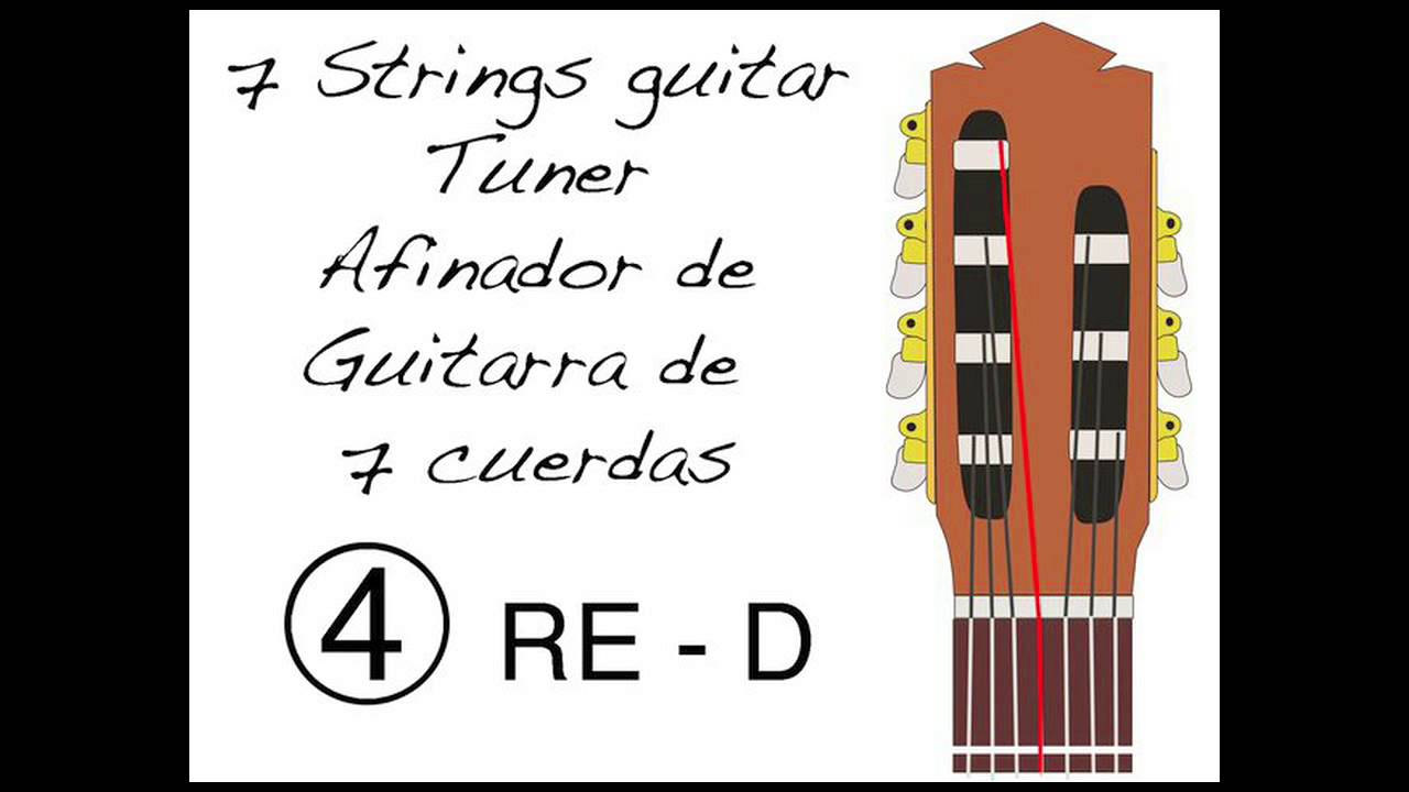 Violao 7 Cordas Afinador - 7 Strings Guitar Tuner - YouTube