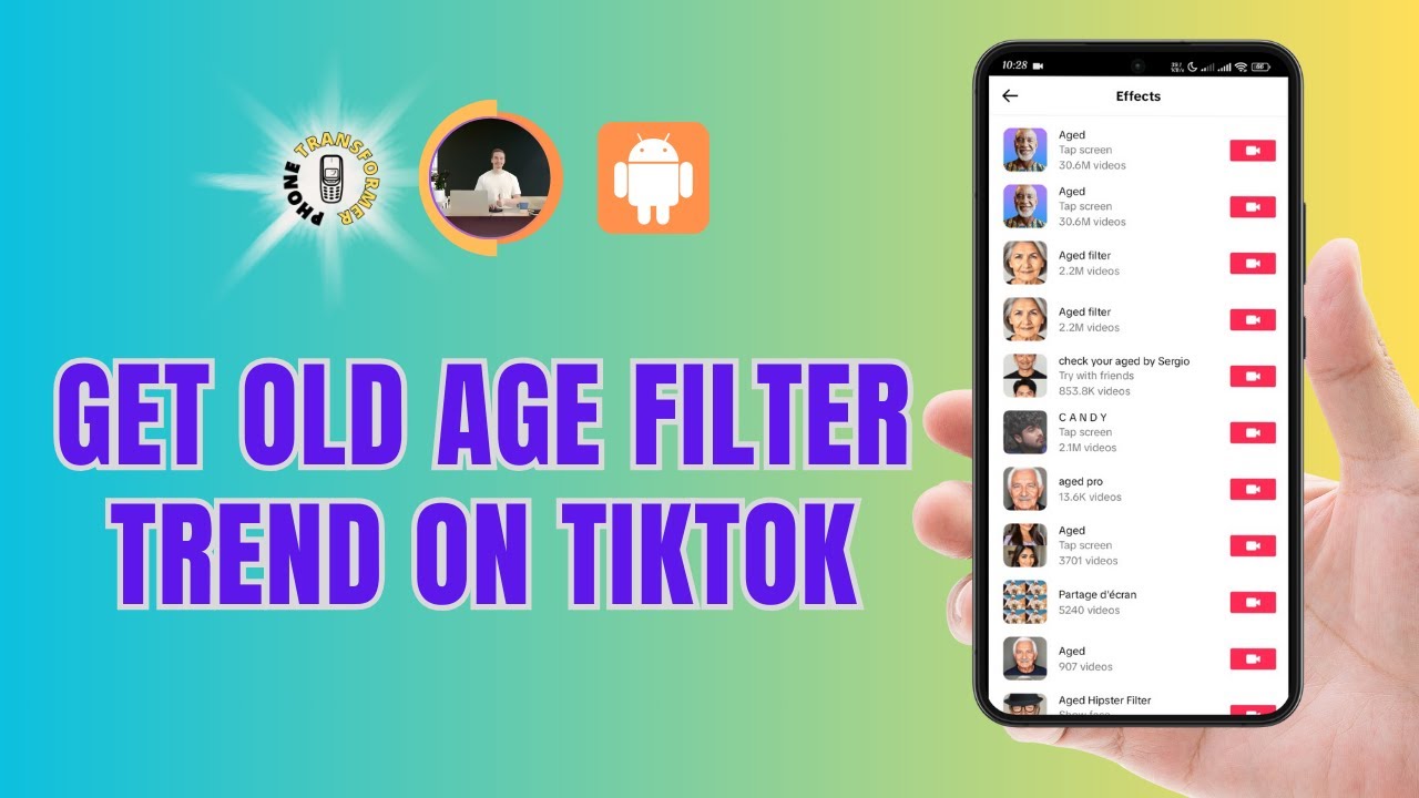 How To Get Old Age Filter Trend On TikTok - YouTube