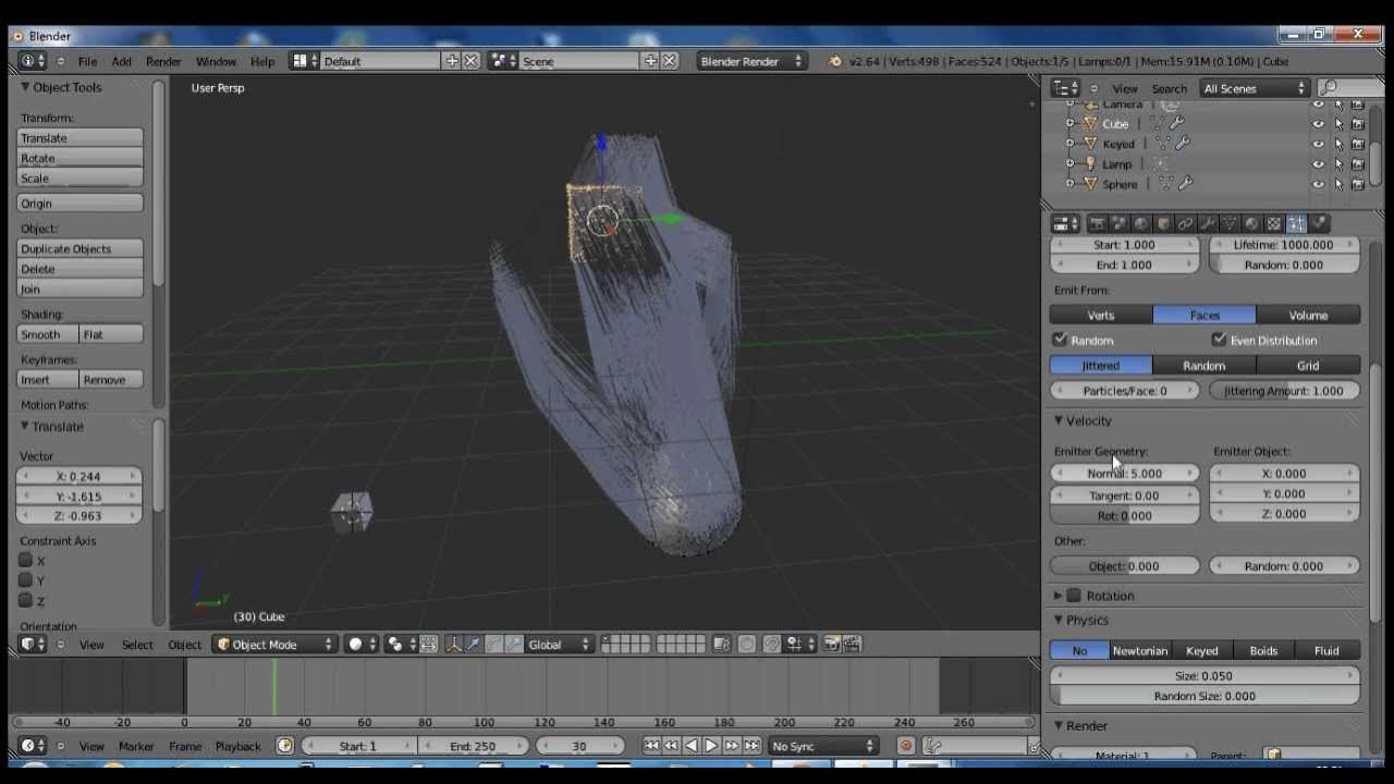 Blender keyed particles system with path option - Tutorial - YouTube