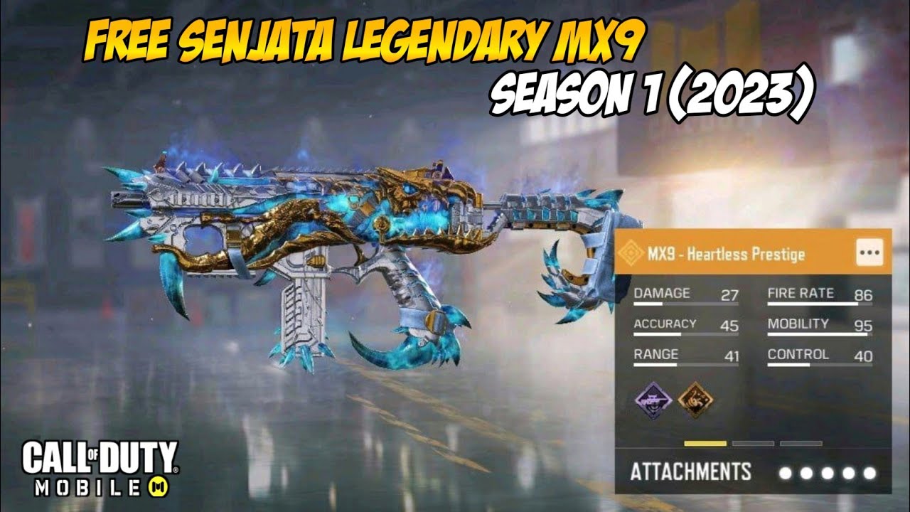 Free senjata legendary Royal Collection baru (legendary MX9-Heartless ...