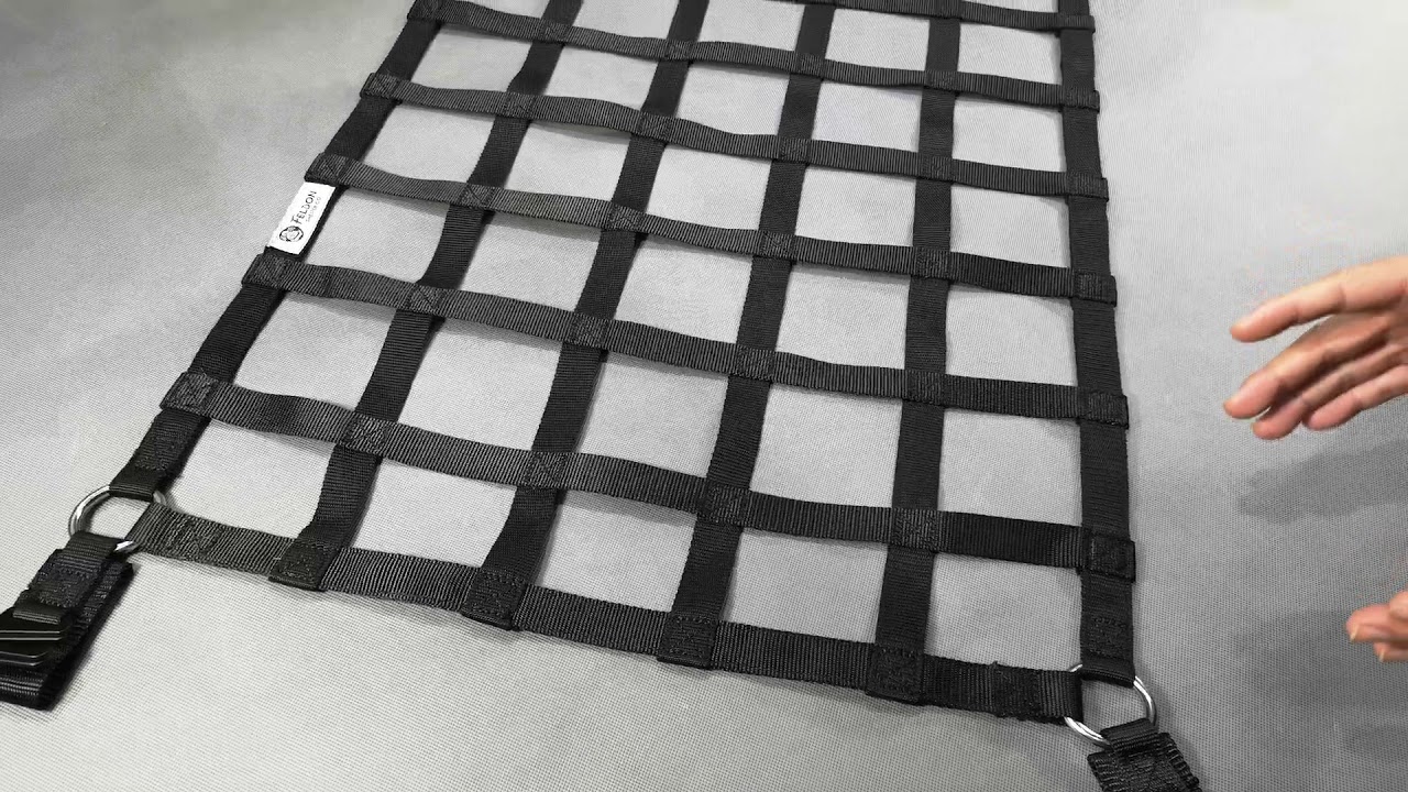Intop heavy duty safety web cargo net - YouTube